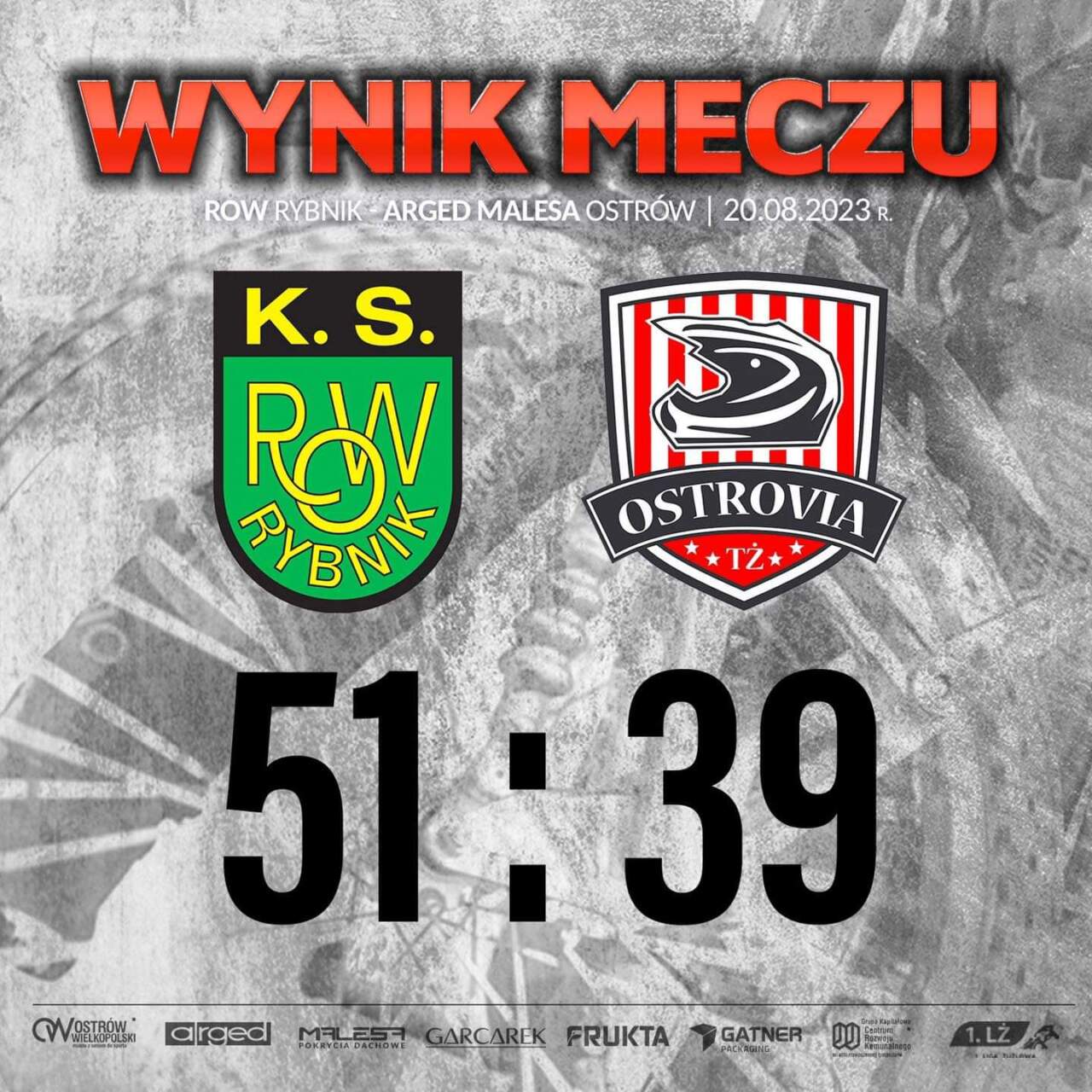 Żużlowcy przegrali w Rybniku (aktualizacja) - OSTROW24.tv - Ostrów Wielkopolski