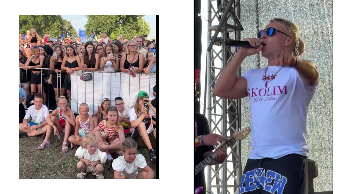 Kontrowersyjny występ Skolima na Dożynkach - "rozkładam nogi twoje i ...